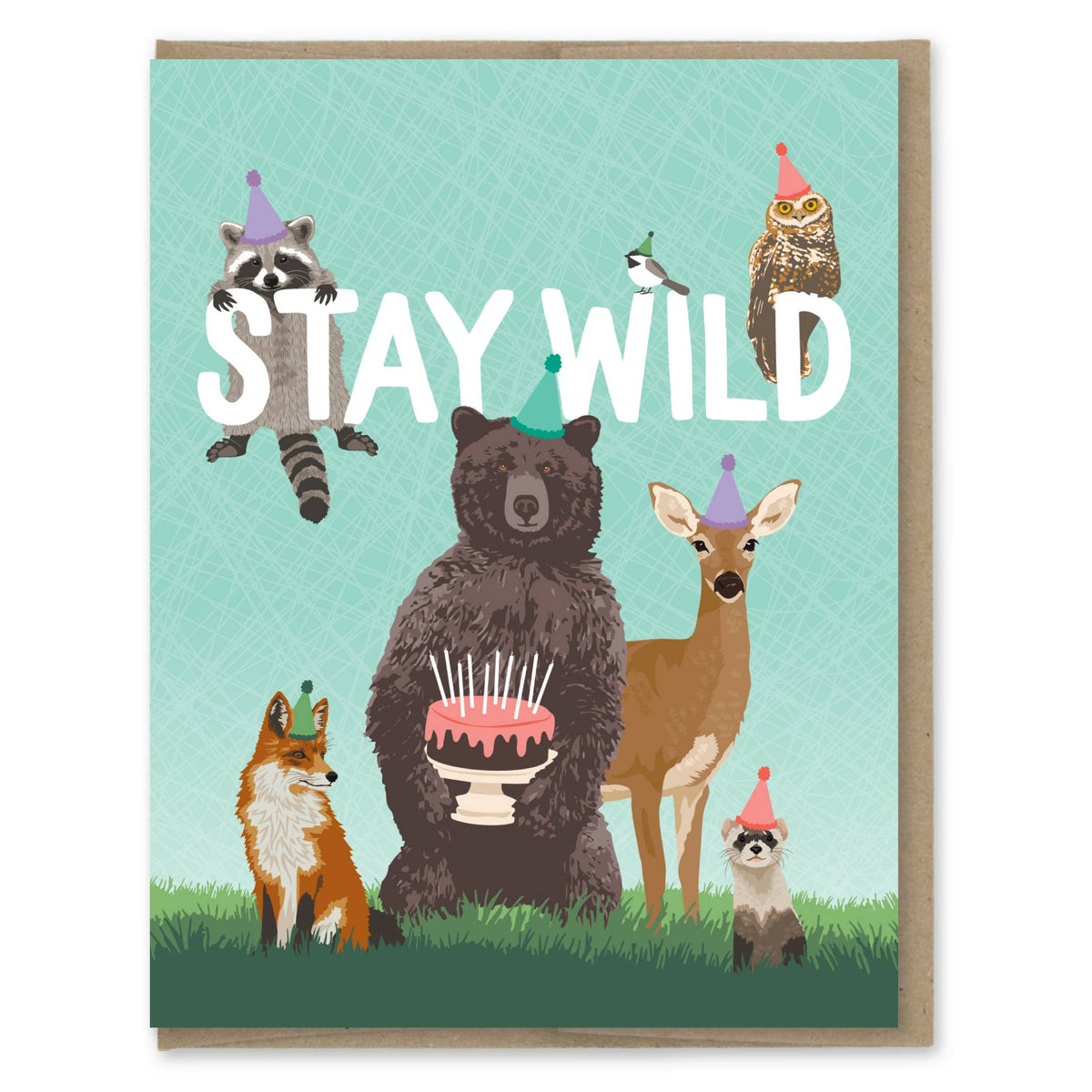 Stay Wild Birthday Card – Twirls + Twigs