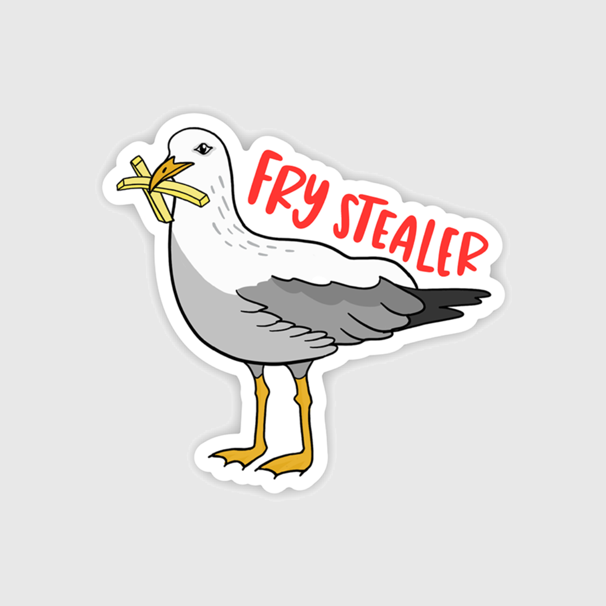Seagull Fry Stealer Sticker – Twirls + Twigs