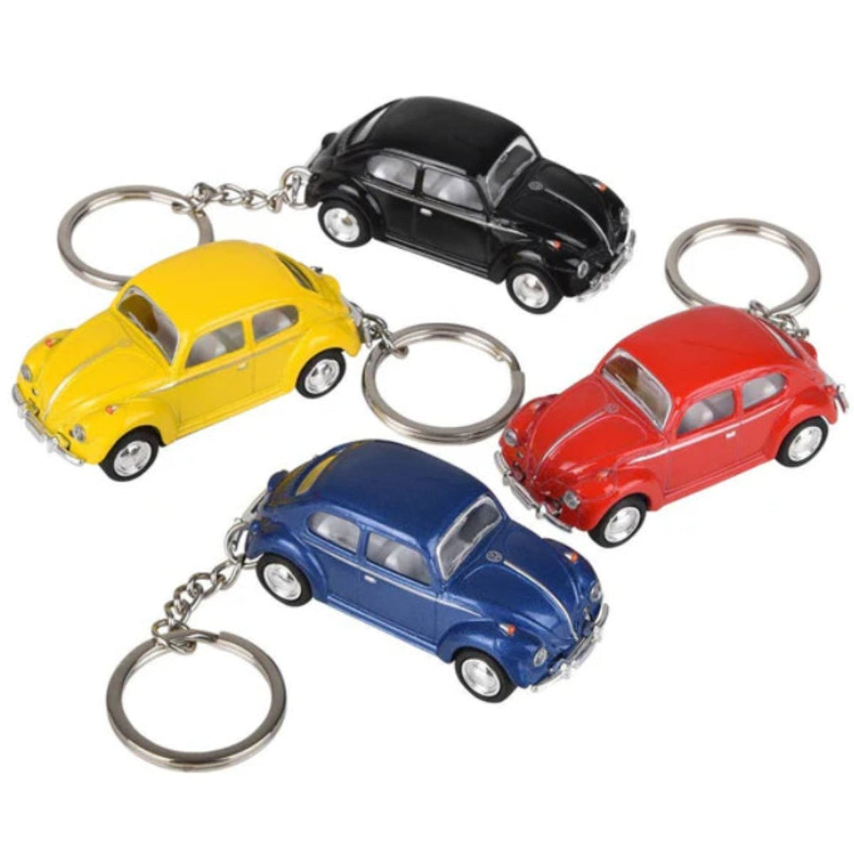 VW Classic Beetle Keychain-2.5" Diecast Pull Back 1967 – Twirls + Twigs