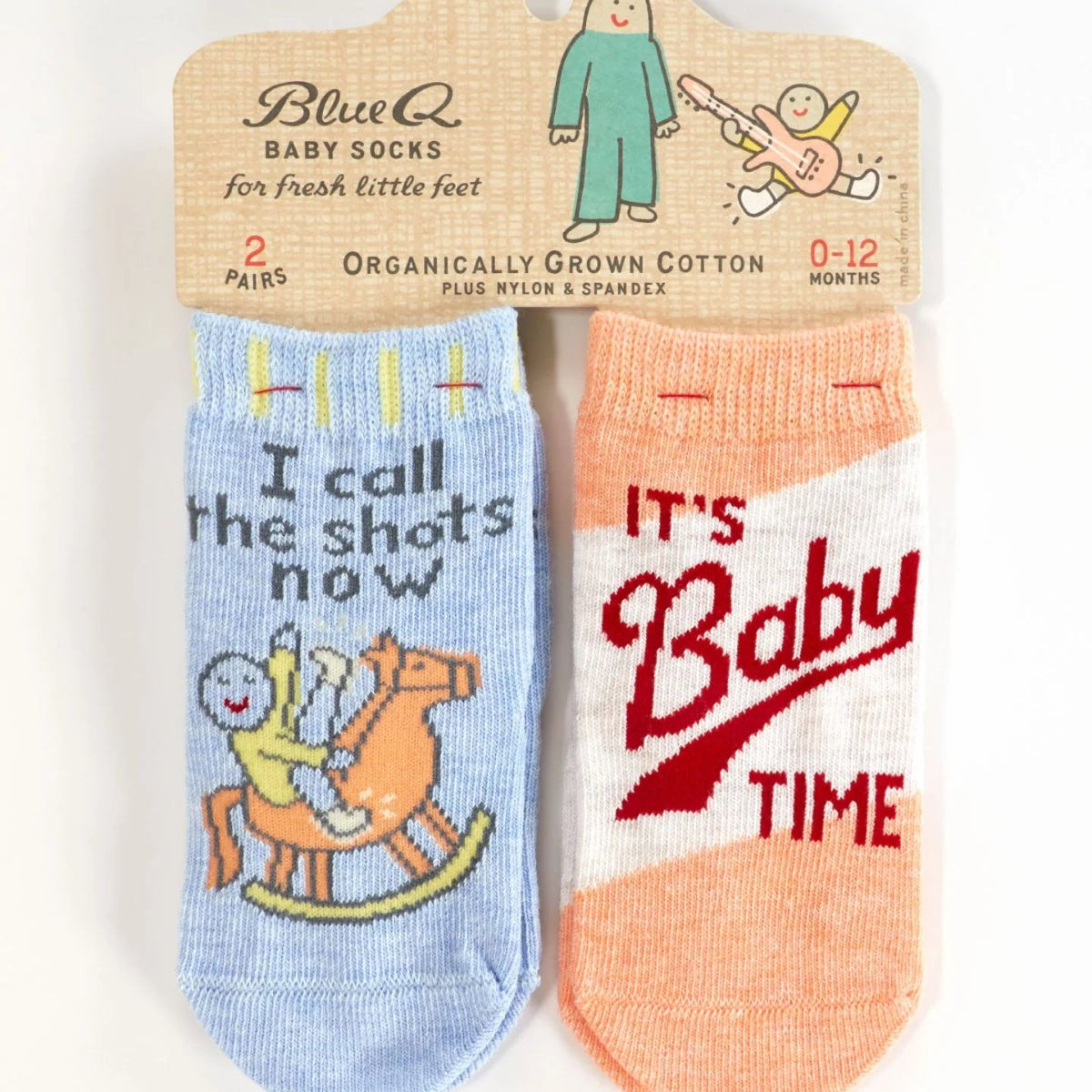 I Call The Shots Now | It's Baby Time Baby Socks – Twirls + Twigs