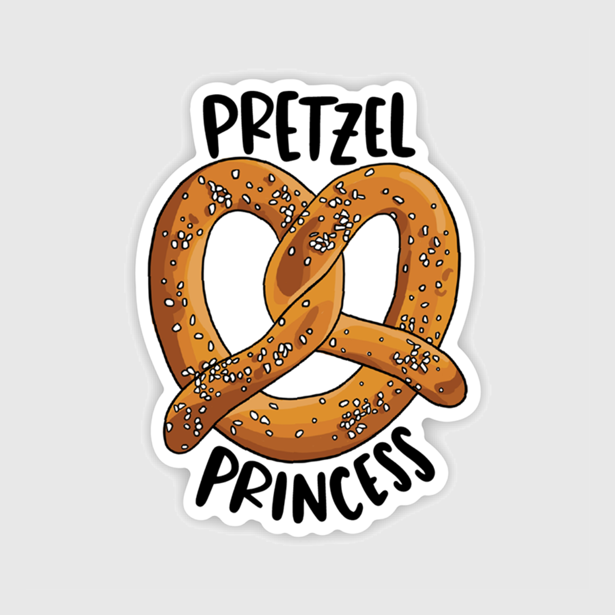 Pretzel Princess Sticker – Twirls + Twigs