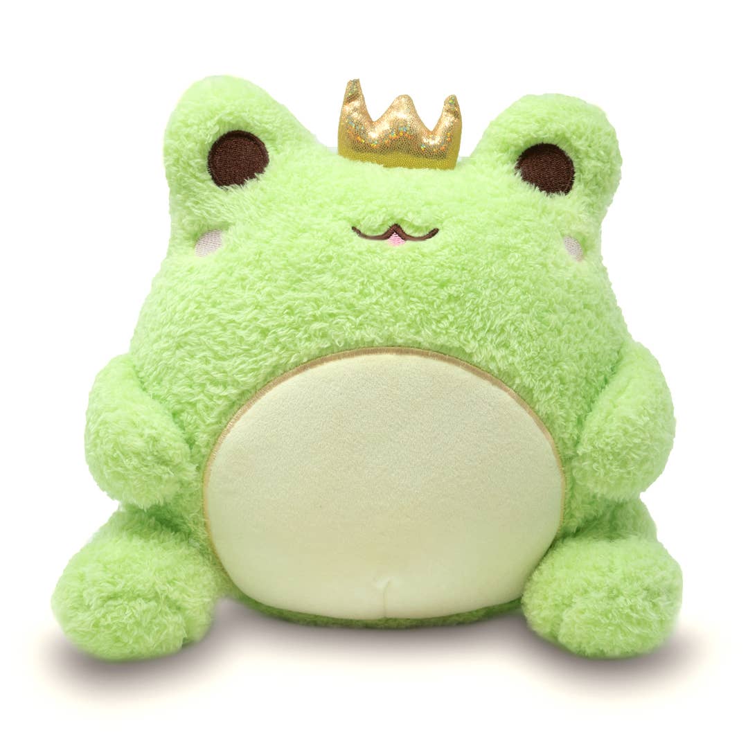 Wawa the Prince (Cute Soft Kawaii Green Frog Plushie) – Twirls + Twigs